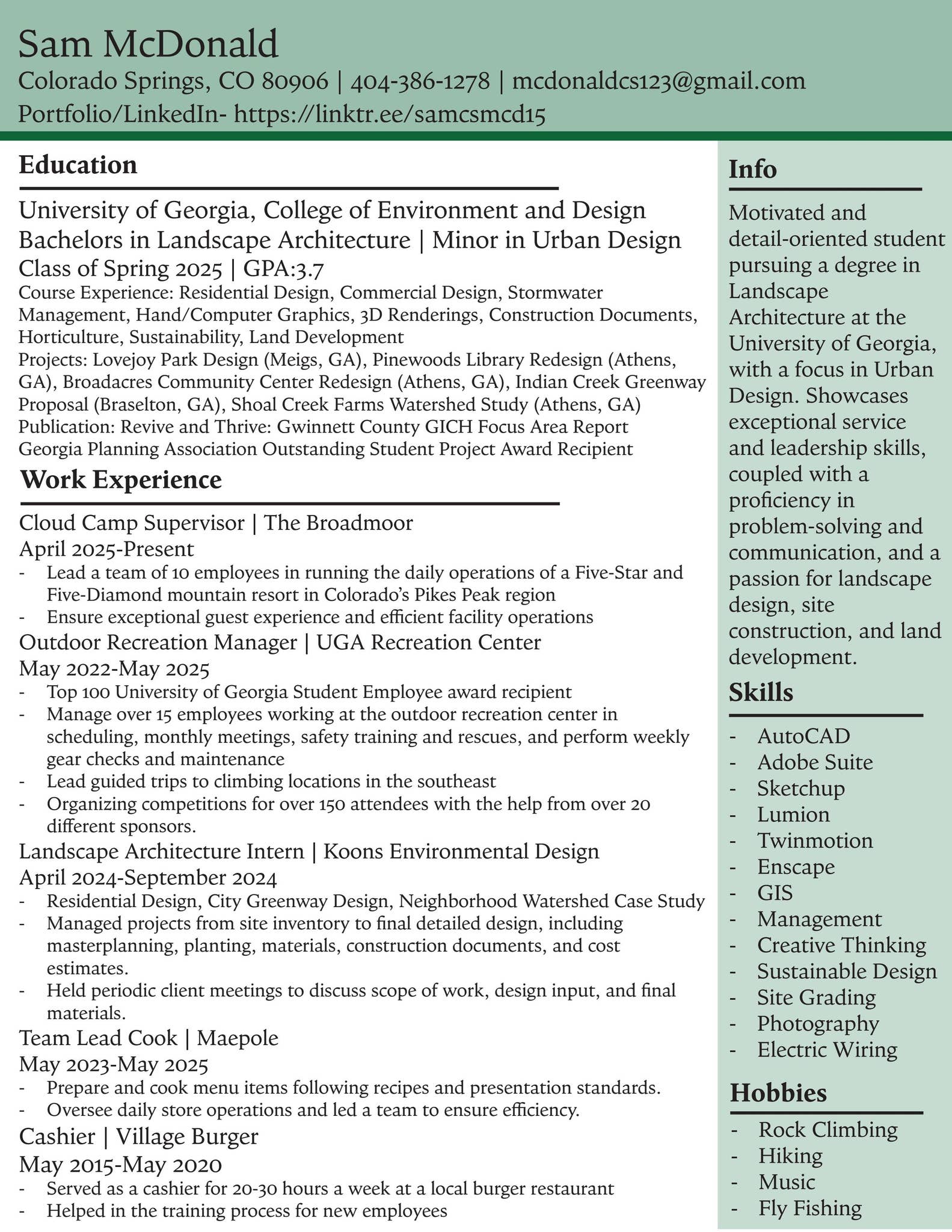 Sam McDonald Resume by sammcd15 - Issuu