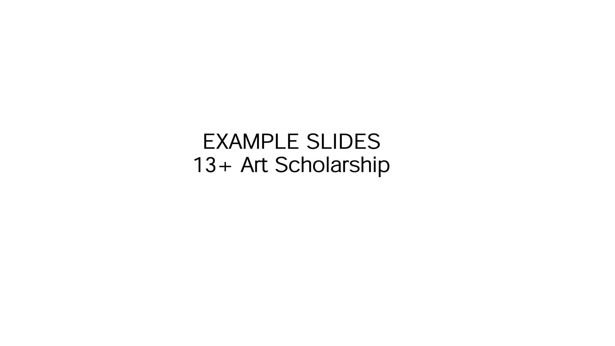 13+ Art Scholarship - Example digital portfolio Final by Fettes_College ...