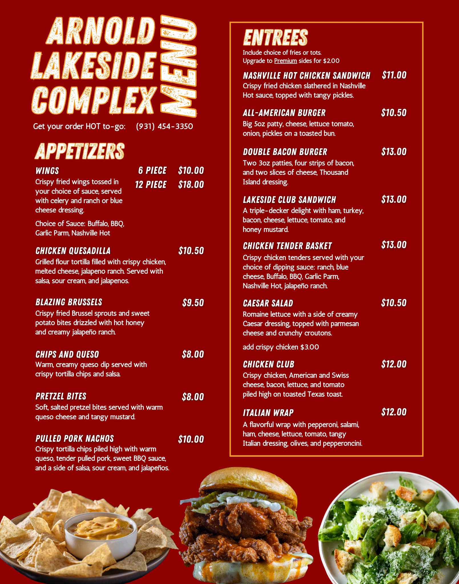 NEW ALC Open Dining Menu by Arnold AFB Services - Issuu