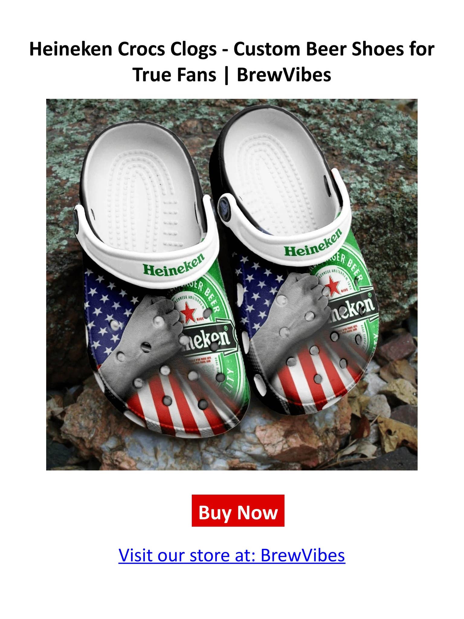Heineken Crocs Clogs - Custom Beer Shoes for True Fans | BrewVibes by ...