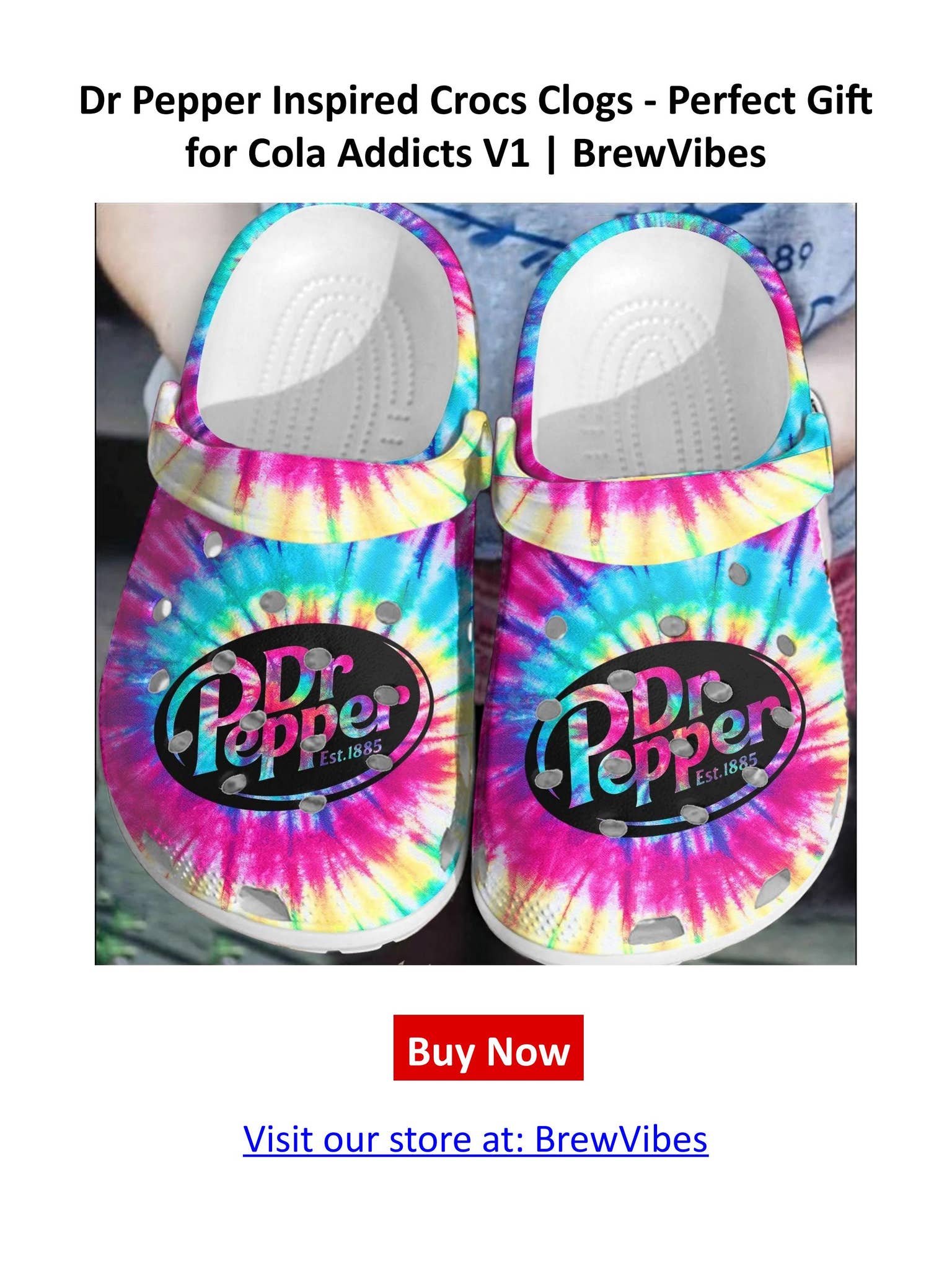 Dr Pepper Inspired Crocs Clogs - Perfect Gift for Cola Addicts V1 ...