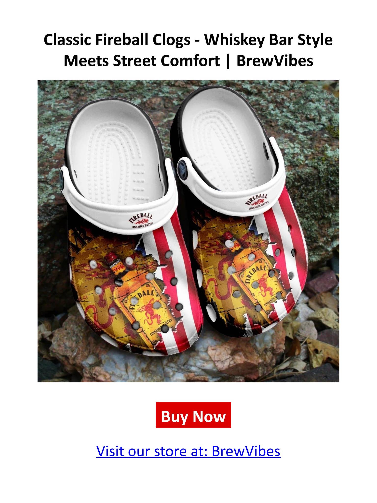 Classic Fireball Clogs - Whiskey Bar Style Meets Street Comfort ...