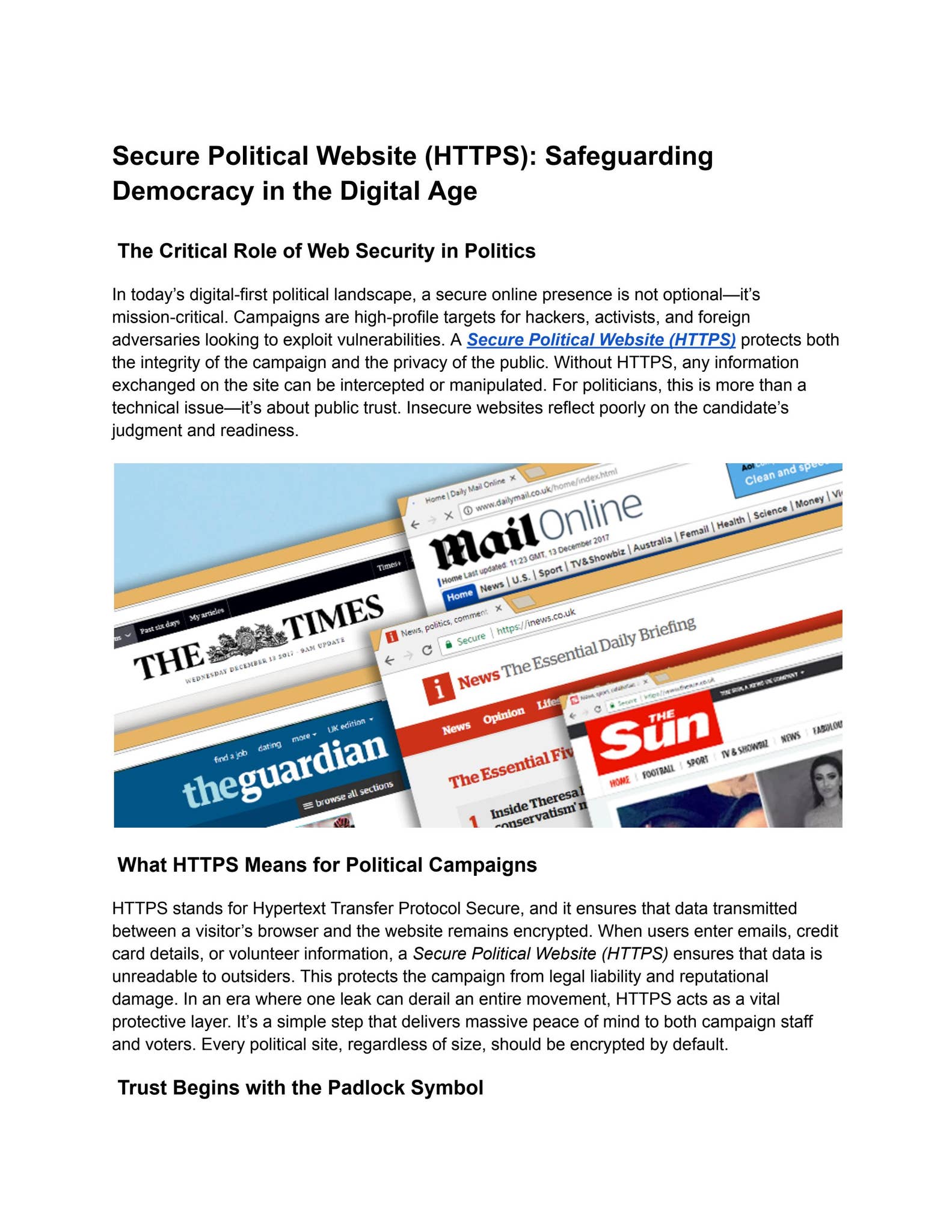 Secure Political Website (HTTPS)_ Safeguarding Democracy in the Digital ...