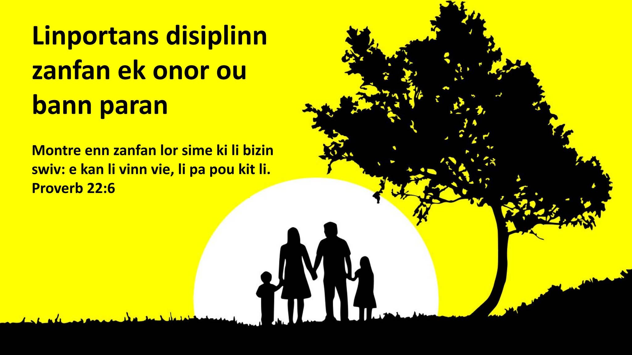 Mauritian Creole (Kreol Morisien) - The Importance of Child Discipline ...