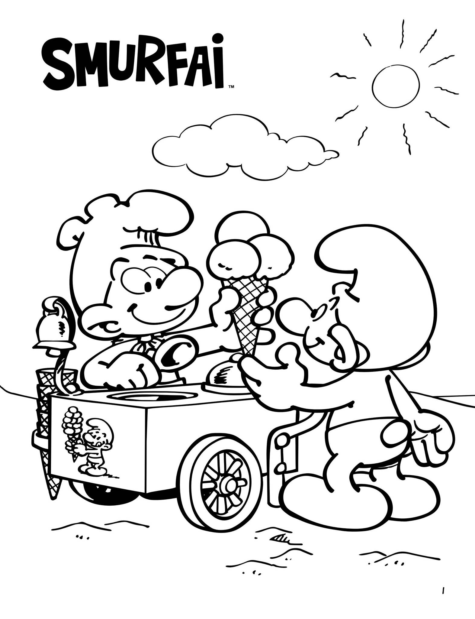 Smurfai. Spalvinimo knyga by knygos.lt - Issuu