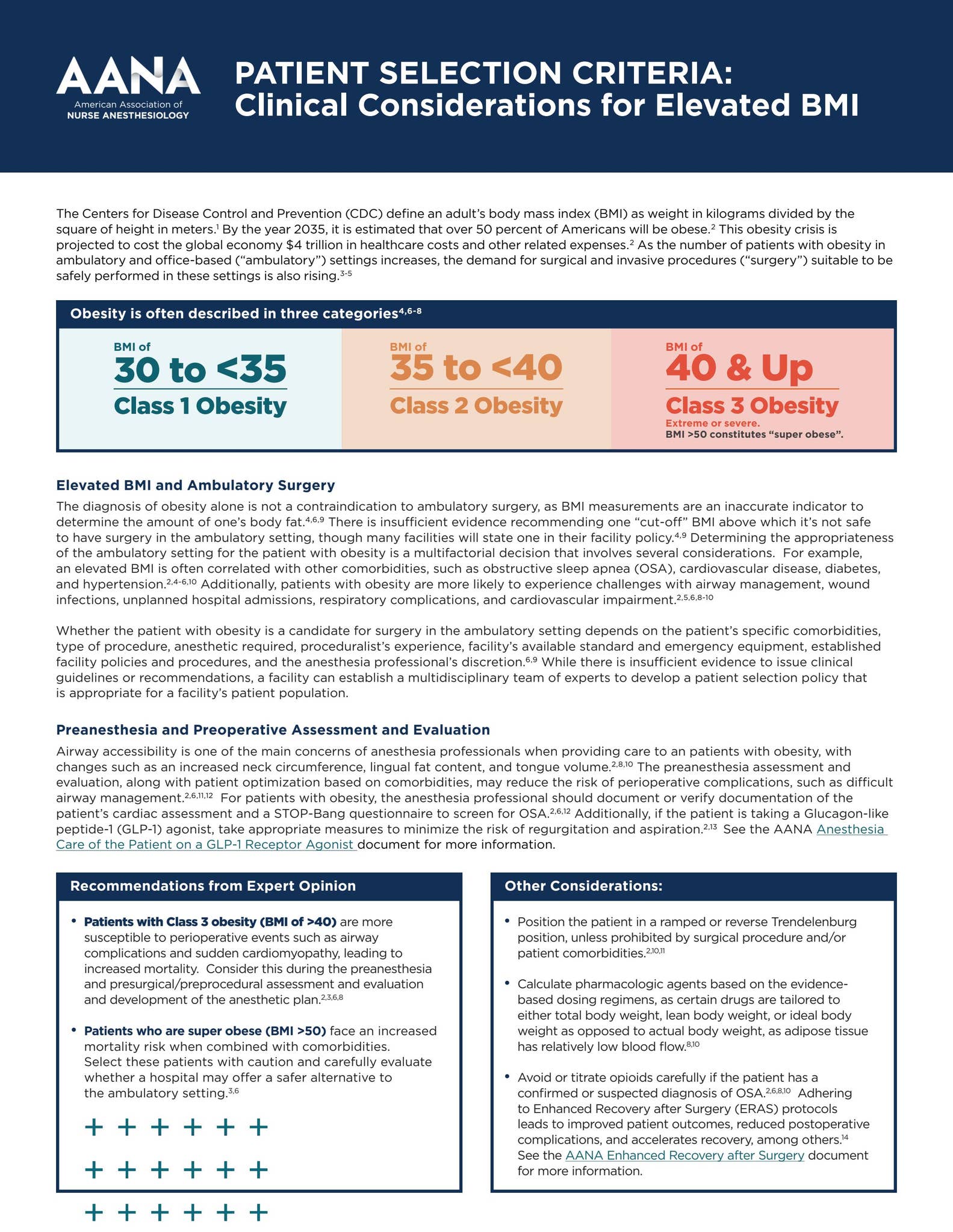 Patient Selection Criteria: Clinical Considerations for Elevated BMI by ...