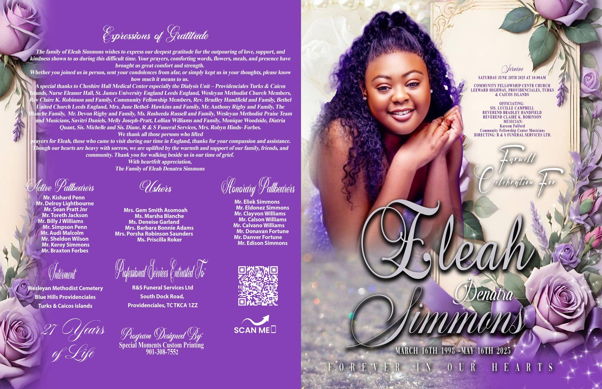ELEAH DENATRA SIMMONS Obituary by Tamara Norris - Issuu