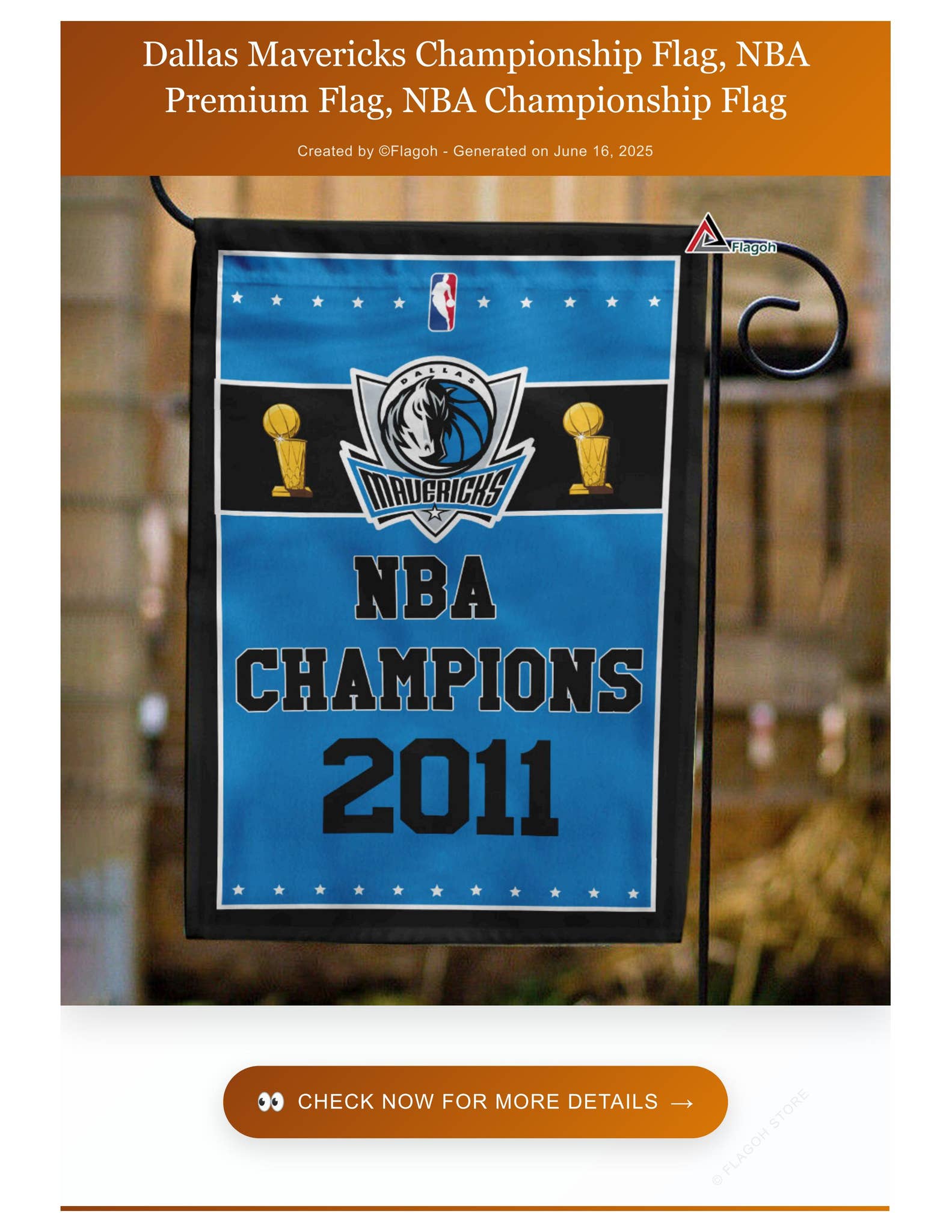 Dallas Mavericks Championship Flag: Celebrate NBA Glory with Premium ...