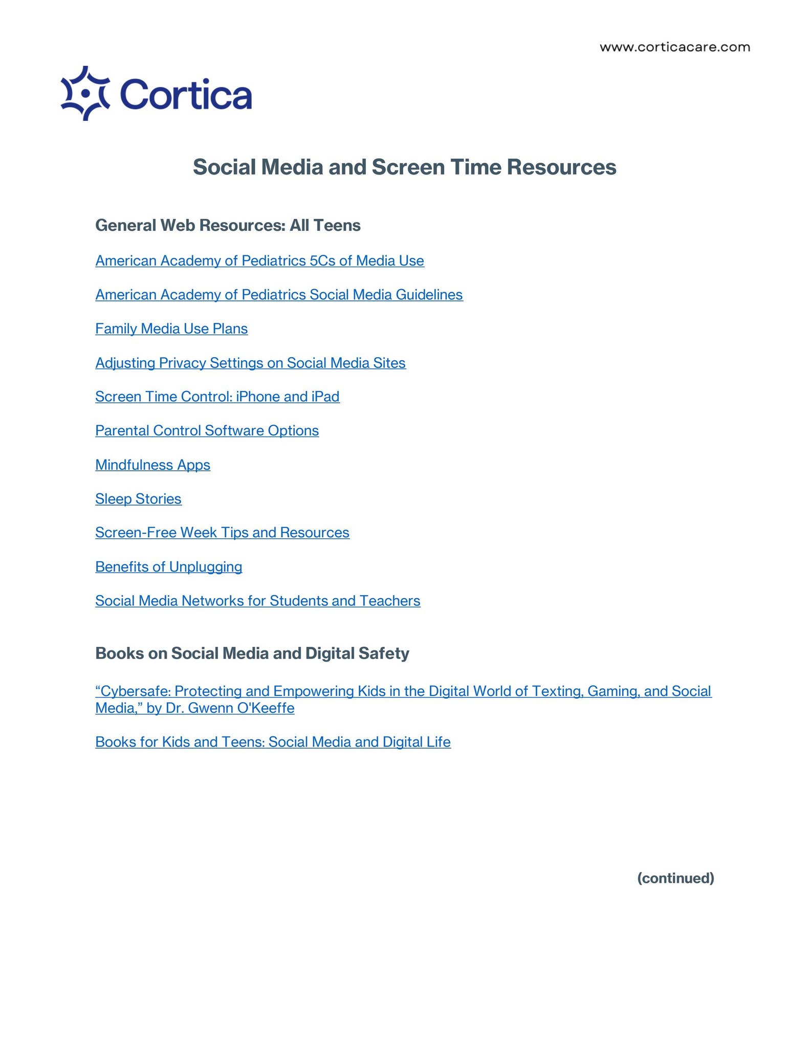 Screen Time Resources for Caregivers by cortica - Issuu