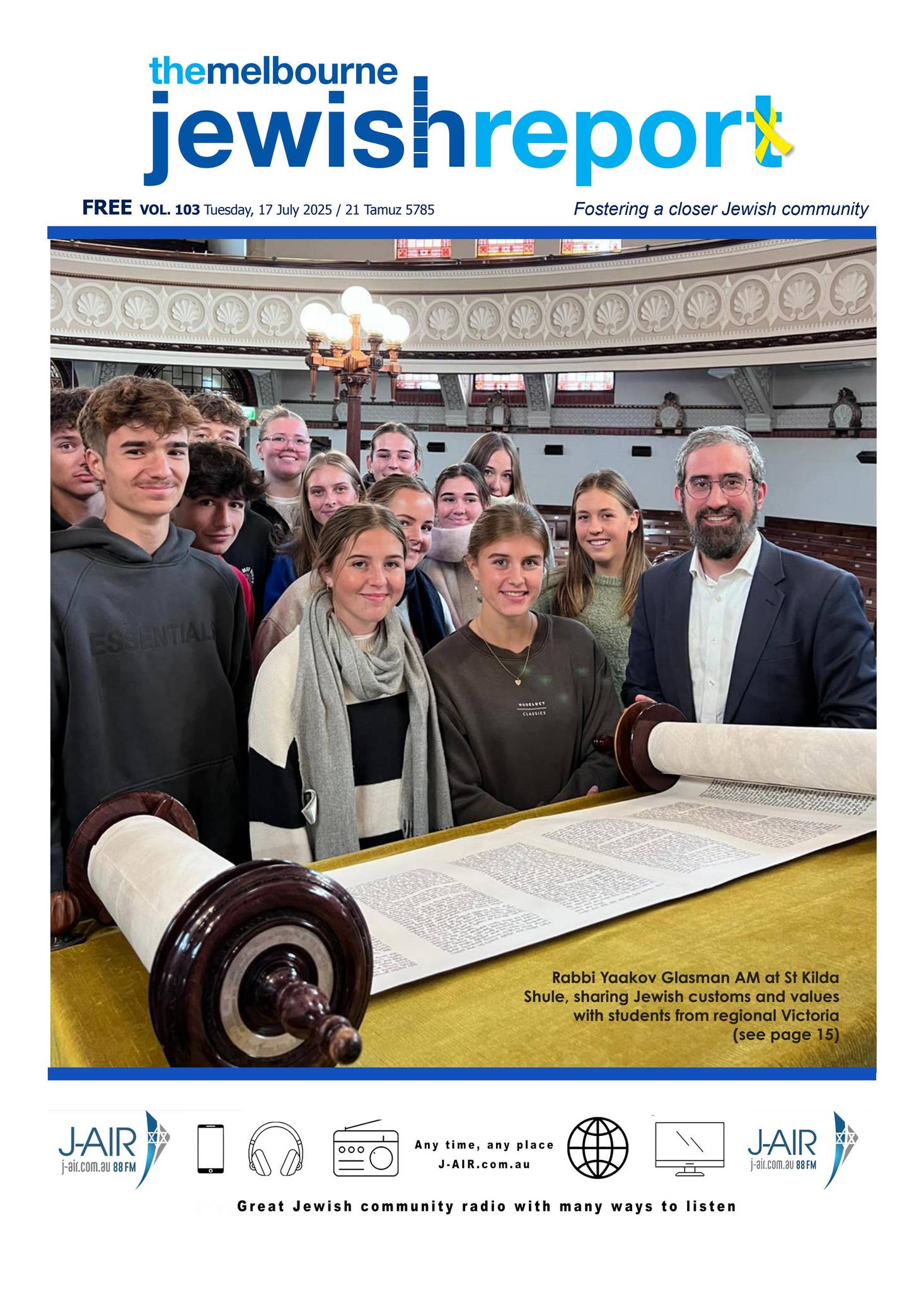 The Melbourne Jewish Report | July Edition by thejewishreport - Issuu