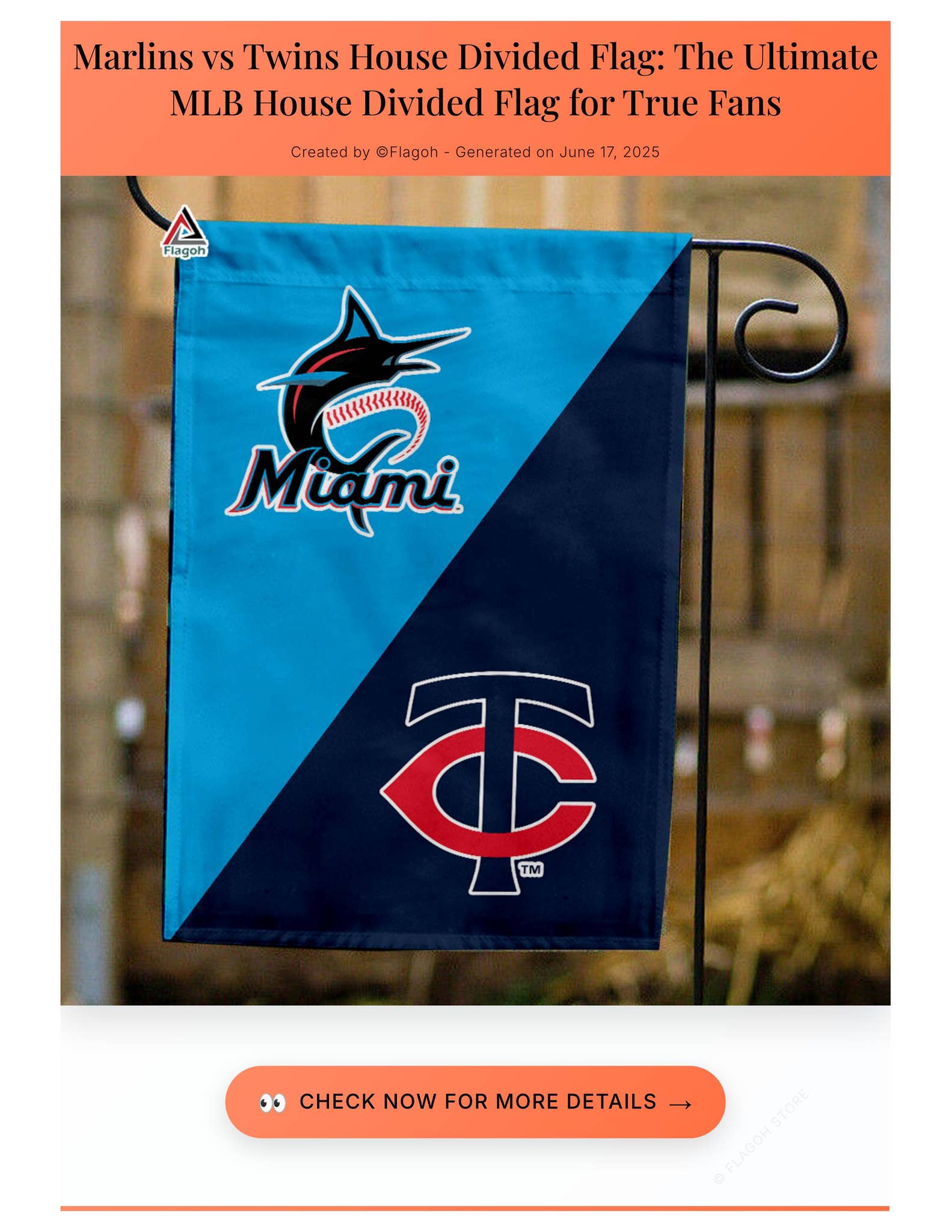 Marlins vs Twins House Divided Flag: The Ultimate MLB House Divided ...