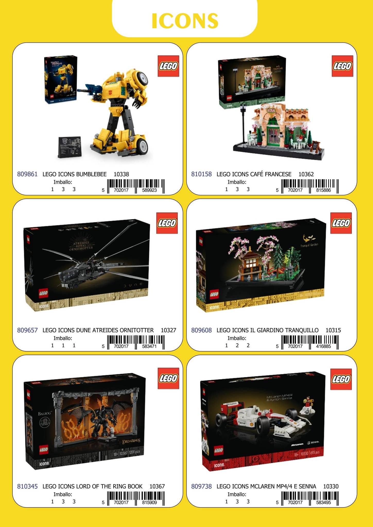 LEGO - ICONS by Frescura SPA - Issuu