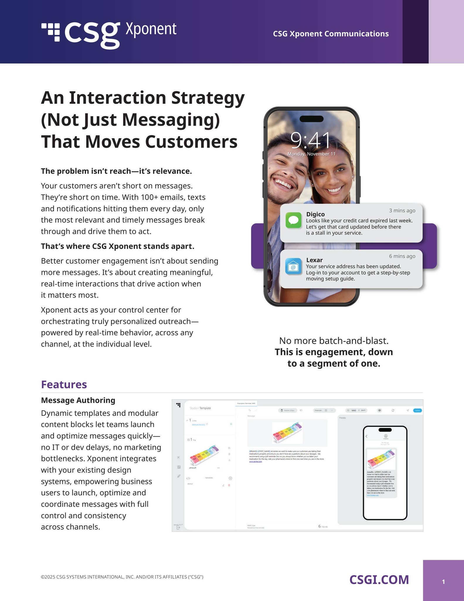 Xponent Communications Module Datasheet by CSG Systems - Issuu