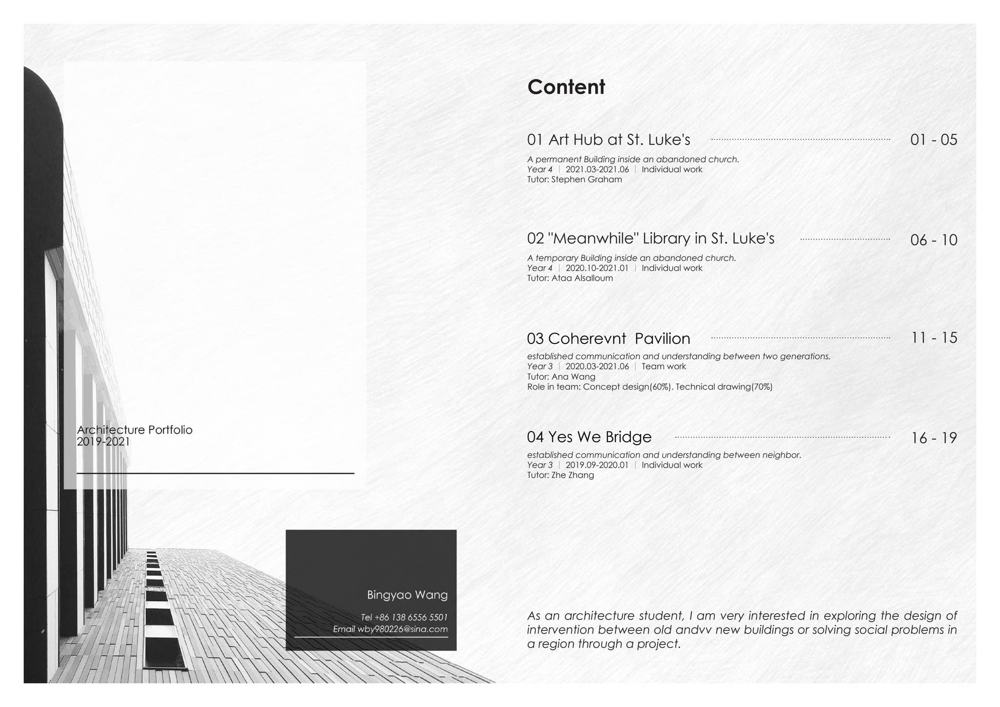 Bingyao Wang Architecture Portfolio I by Eddie Wang - Issuu