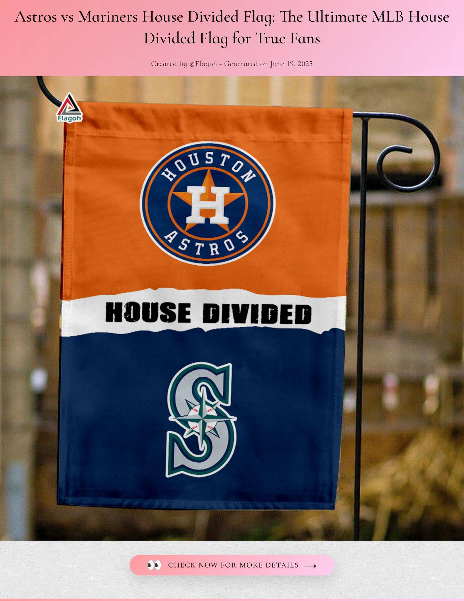 Astros vs Mariners House Divided Flag: The Ultimate MLB House Divided ...
