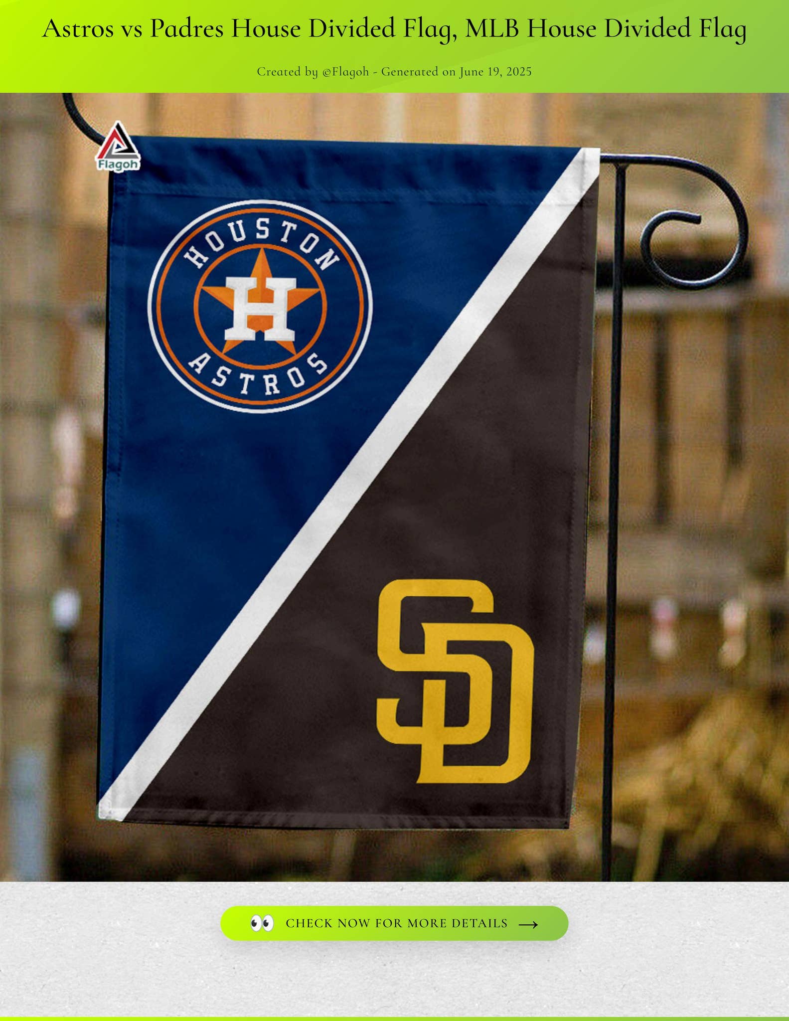 Astros vs Padres House Divided Flag - The Ultimate MLB House Divided ...