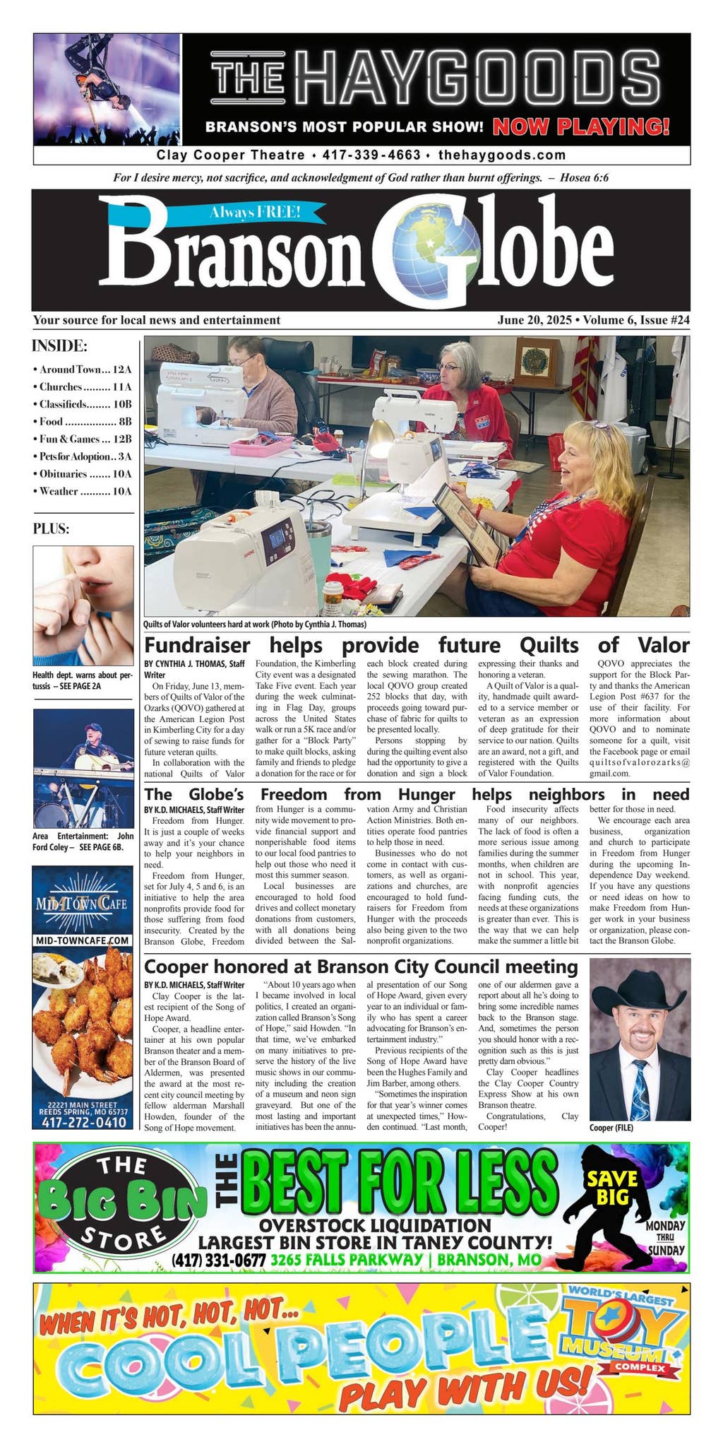 Branson Globe, June 20, 2025 by bransonglobe - Issuu