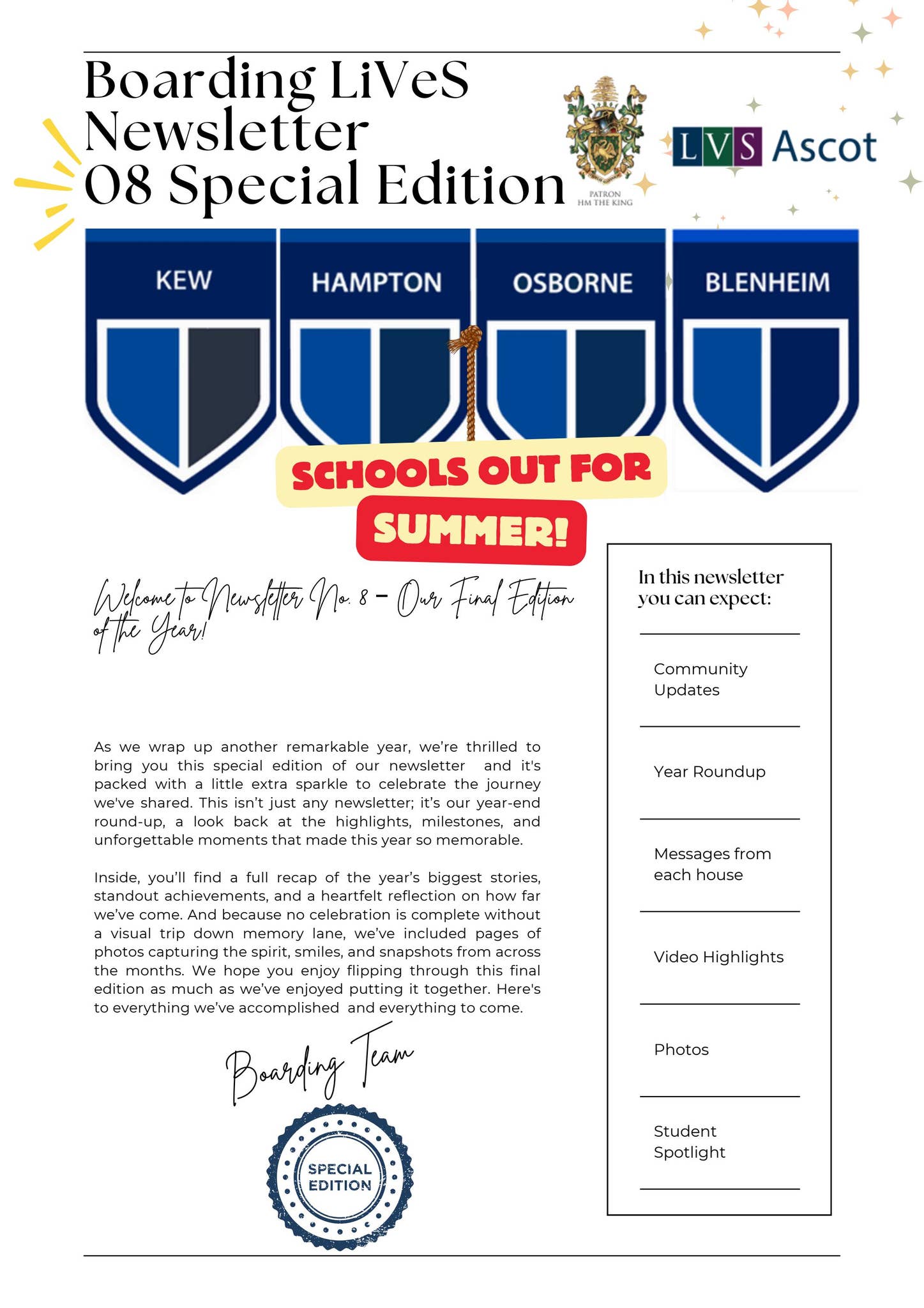 LVS Ascot Boarding News English by LVS_Schools - Issuu