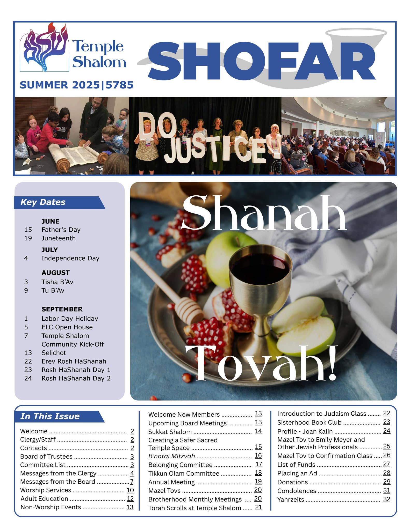 Shofar Summer 2025 FINAL by Temple Shalom - Issuu