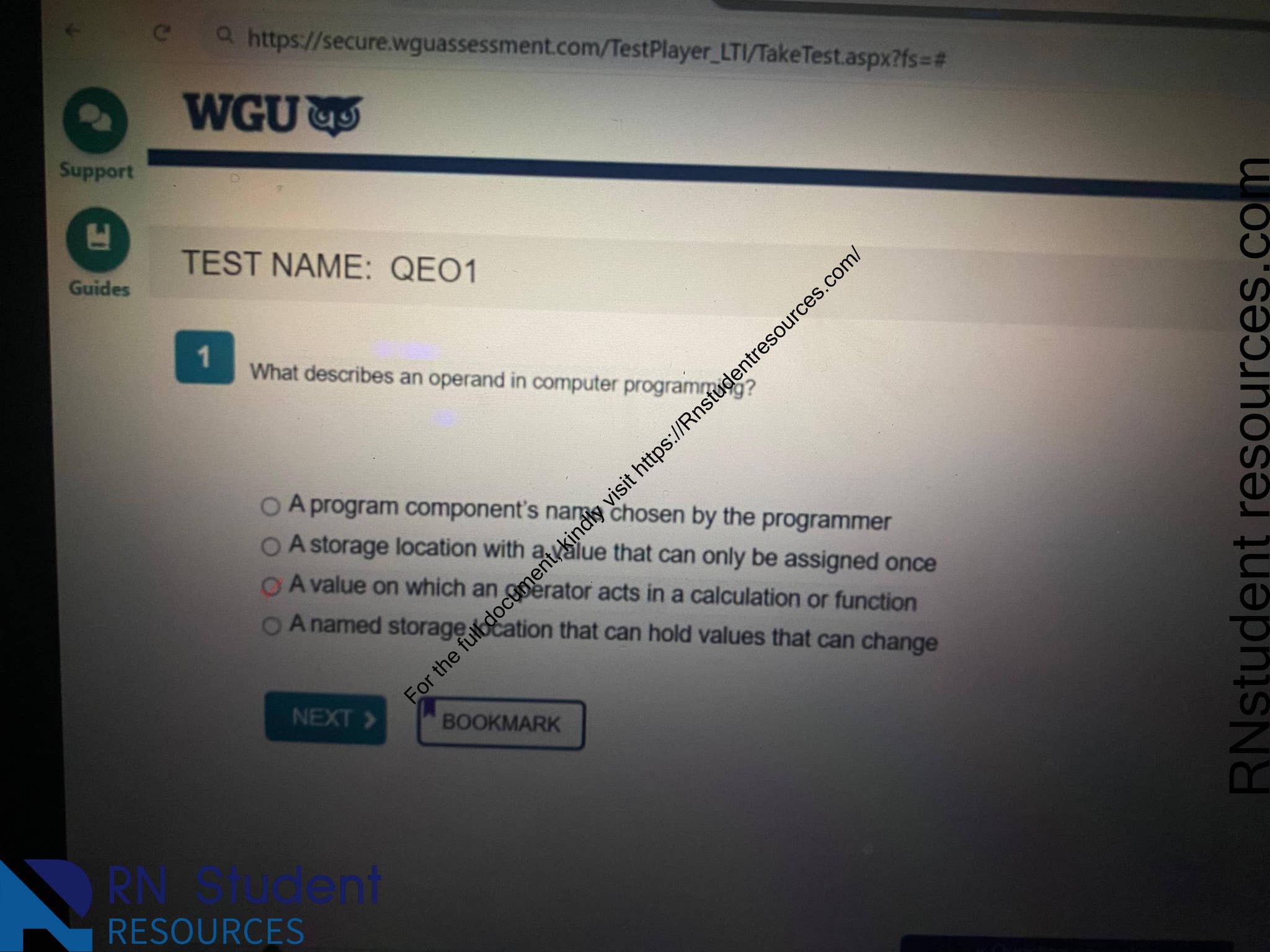 WGU D684 Introduction to Computer Science OA by RN Student Resources ...