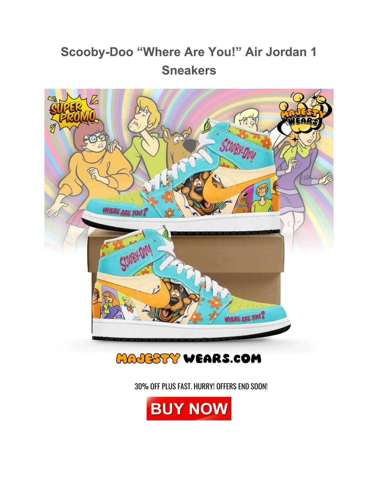 Mystery Solved: The Scooby-Doo “Where Are You!” Air Jordan 1 Sneakers ...
