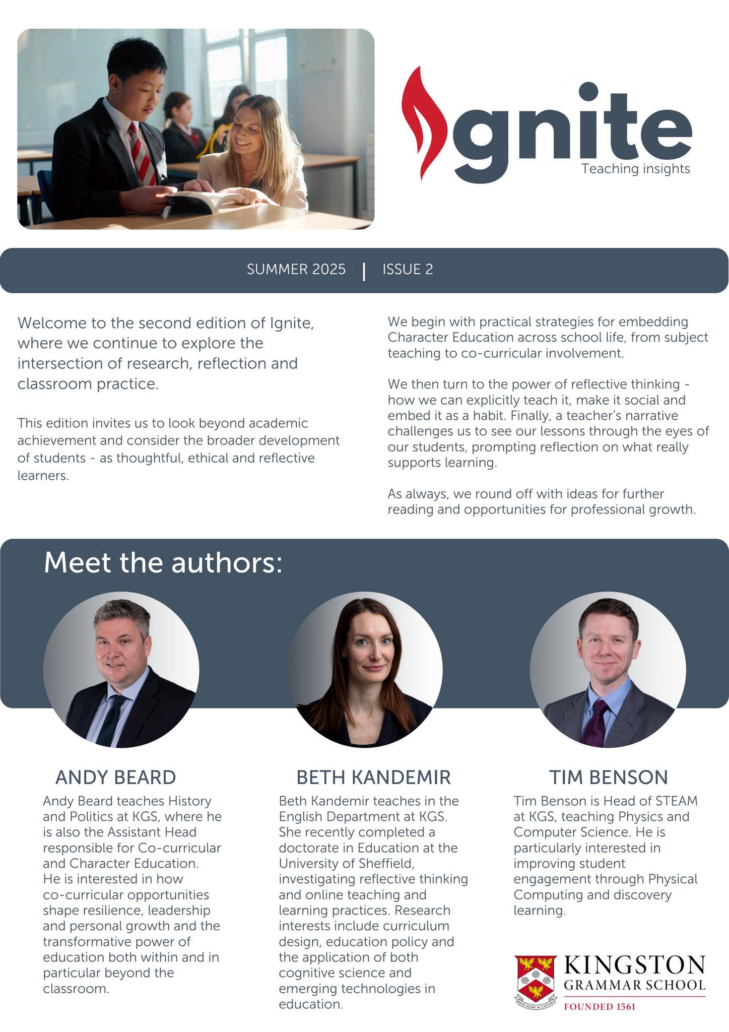 Teaching and Learning Newsletter - Issue 2 by Kingston Grammar School ...