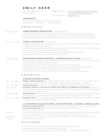 Emily Herr Resume 2025 by Emily Herr - Issuu