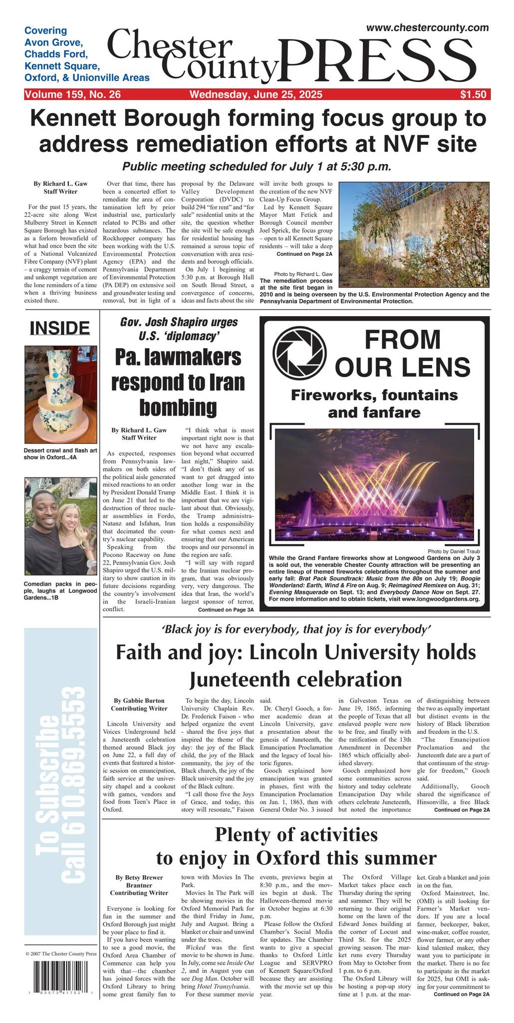 Chester County Press 06-25-2025 Edition by Ad Pro Inc. - Issuu