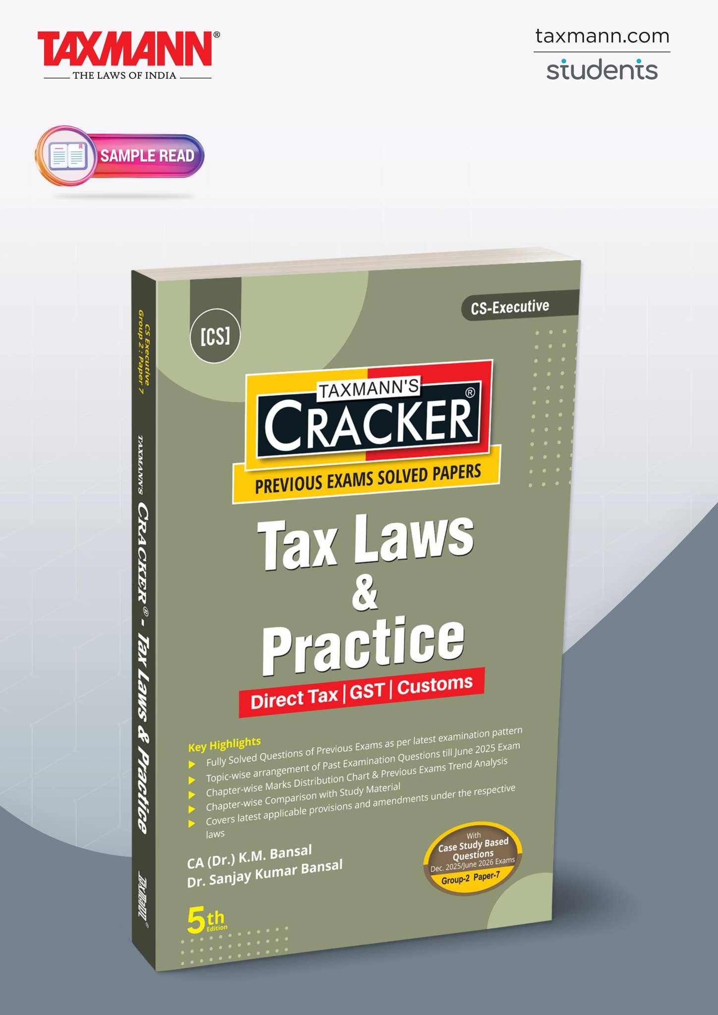 Taxmann's Tax Laws & Practice (Tax) | CRACKER – AY 2025-26 by Taxmann ...