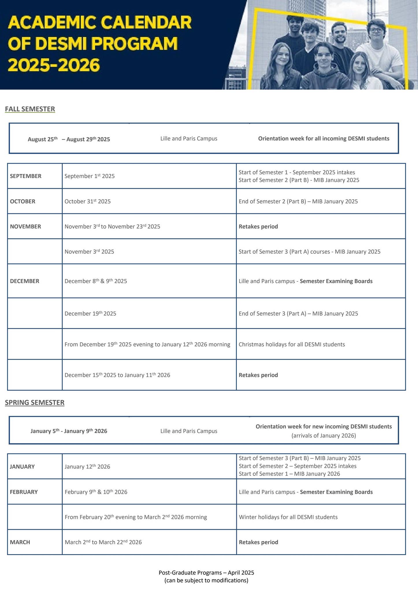 PGP Academic Calendar 2025-26 by IÉSEG - Issuu