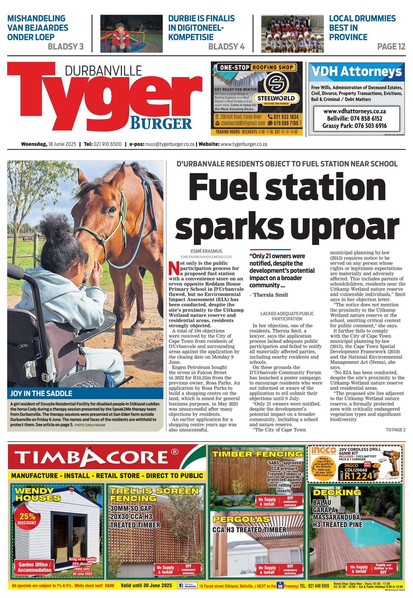 TygerBurger Durbanville E-Edition 18 June 2025 by Novus Media - Issuu