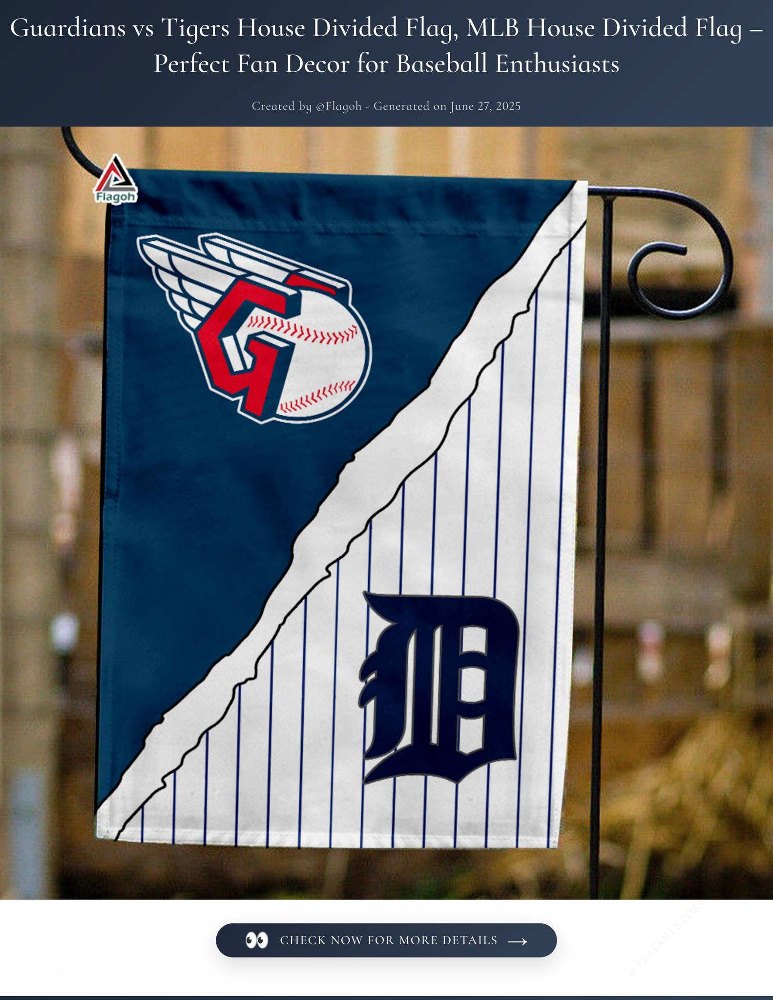 Guardians vs Tigers House Divided Flag, MLB House Divided Flag ...