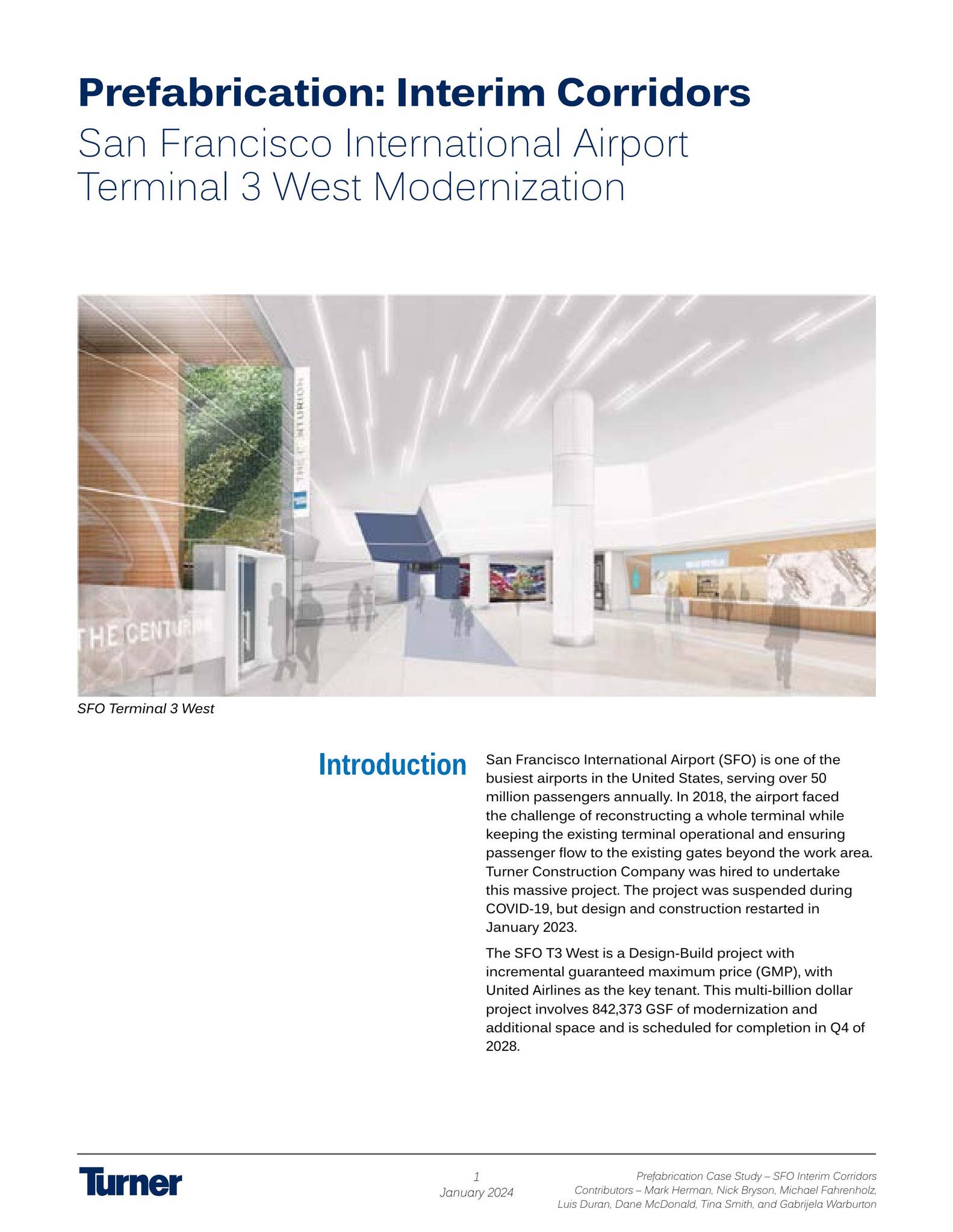 SFO Prefab Interim Corridors by Turner Construction Company - Issuu