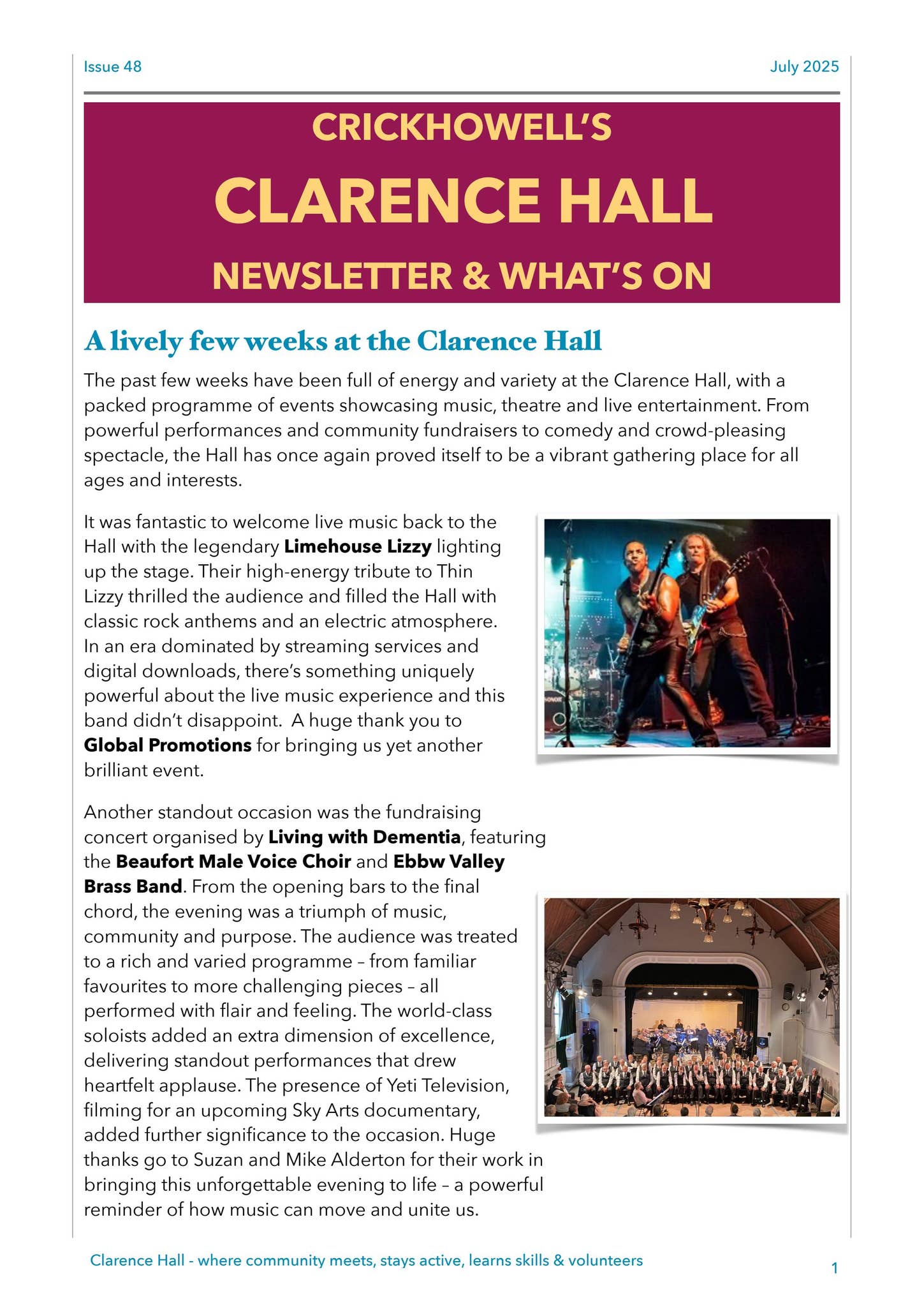 Clarence Hall Newsletter Issue 48, July 2025 by ClarenceHall - Issuu