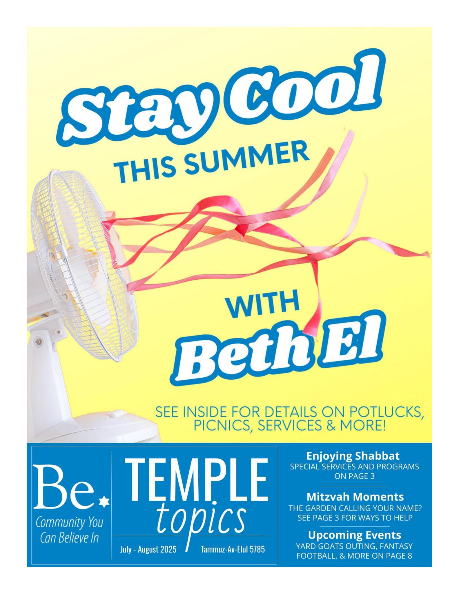 Temple Topics - July-August 2025 by Beth El Temple - Issuu
