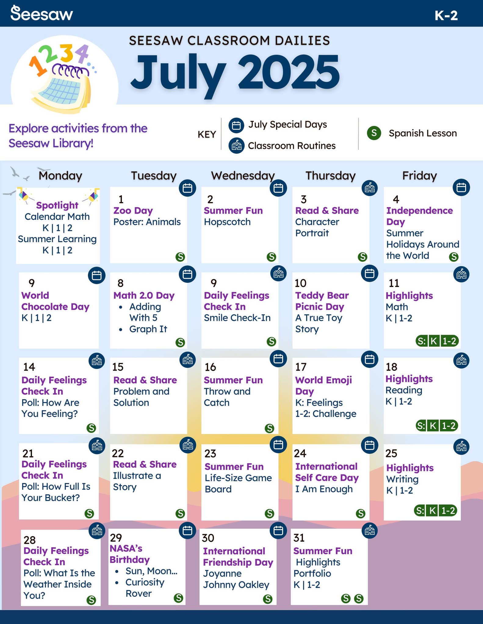 July 2025 Classroom Dailies 3-5 by seesawlearning - Issuu