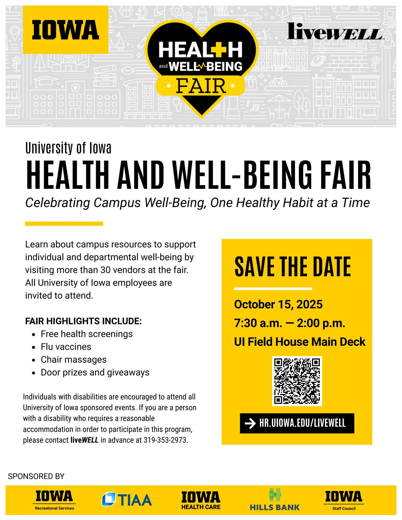 2025 Health Fair Flyer by liveWELL program at University of Iowa - Issuu