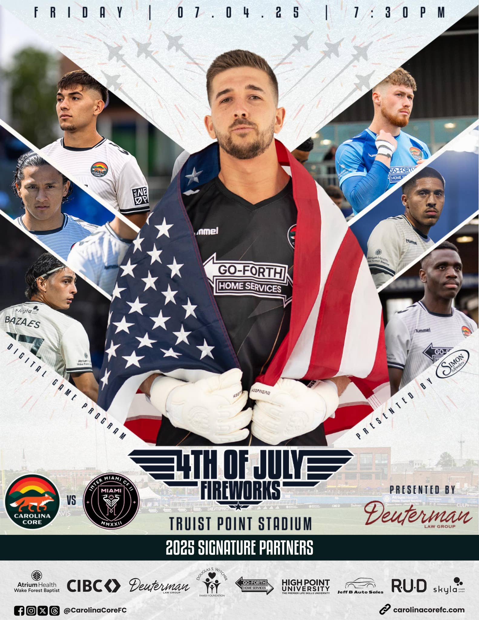 CAROLINA CORE FC DIGITAL GAME PROGRAM - vs. Inter Miami II, July 4 ...