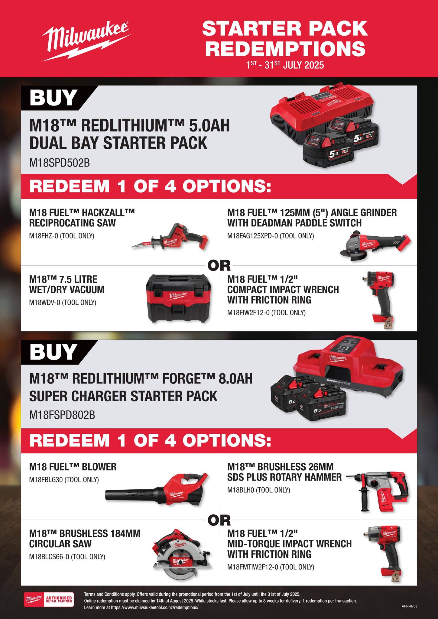 Milwaukee Starter Pack Redemption July 2025 Flyer by thetoolshed - Issuu