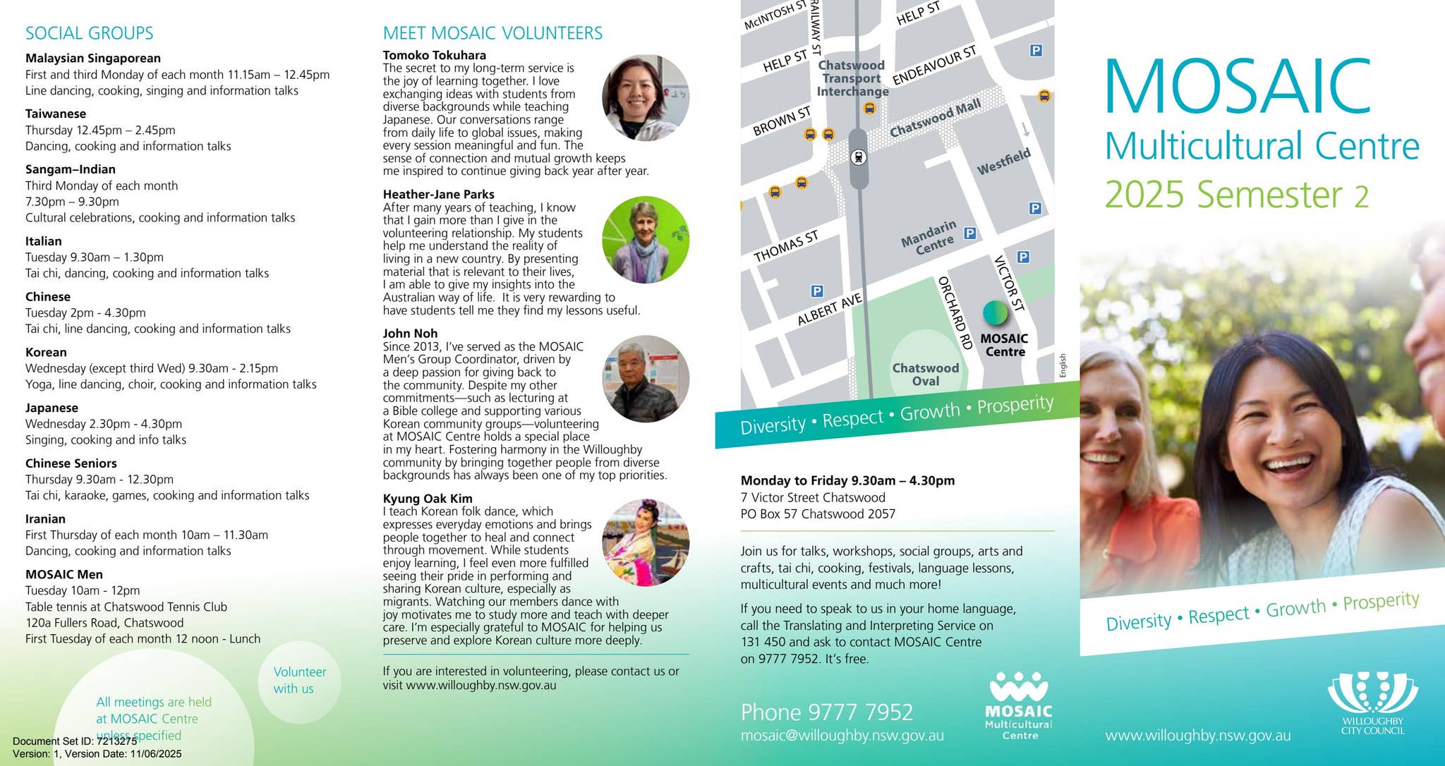 MOSAIC Multicultural Centre Brochure by willoughbycitycouncil - Issuu