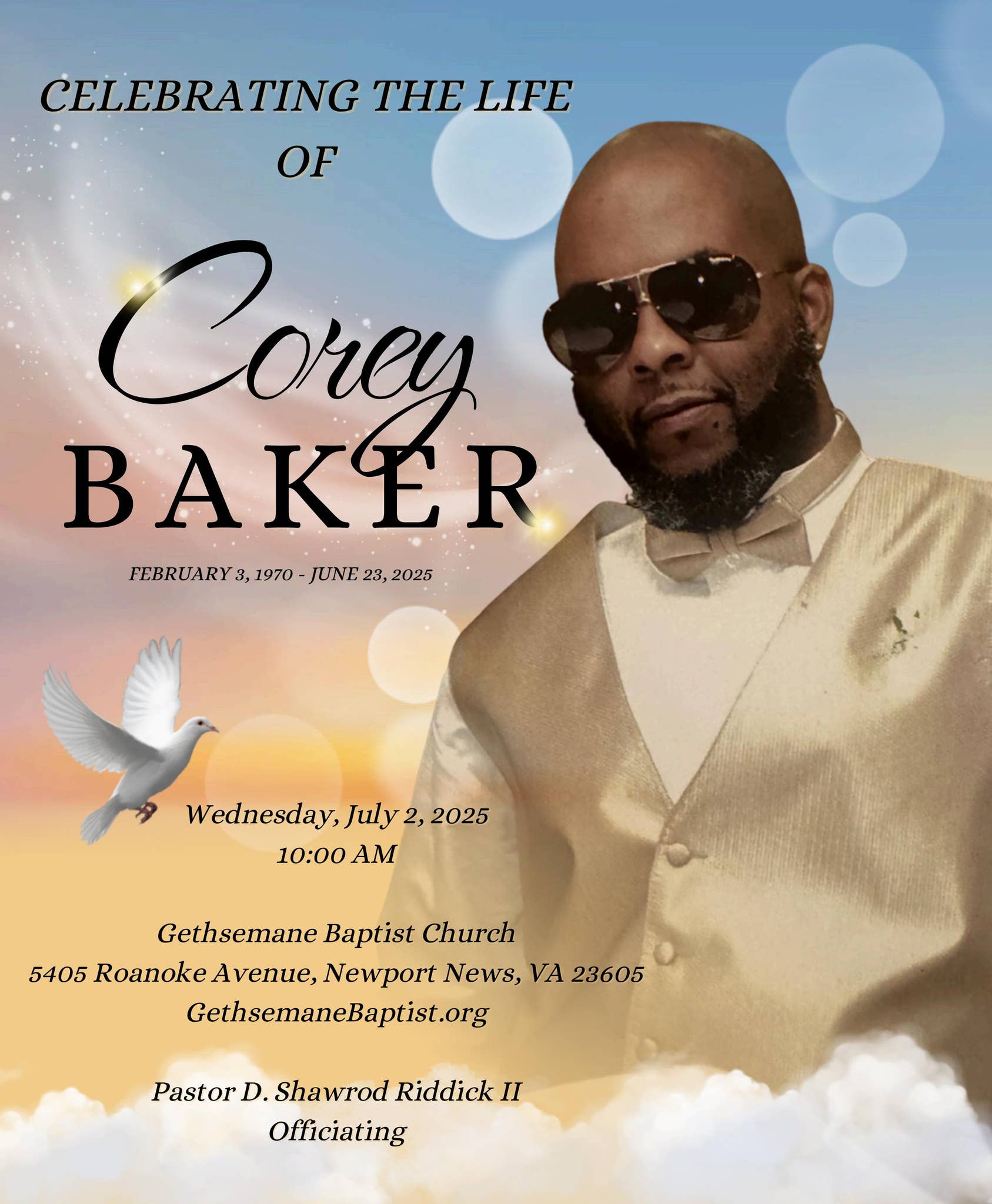 Celebration of Life Program for Corey Baker by GBN News - Issuu
