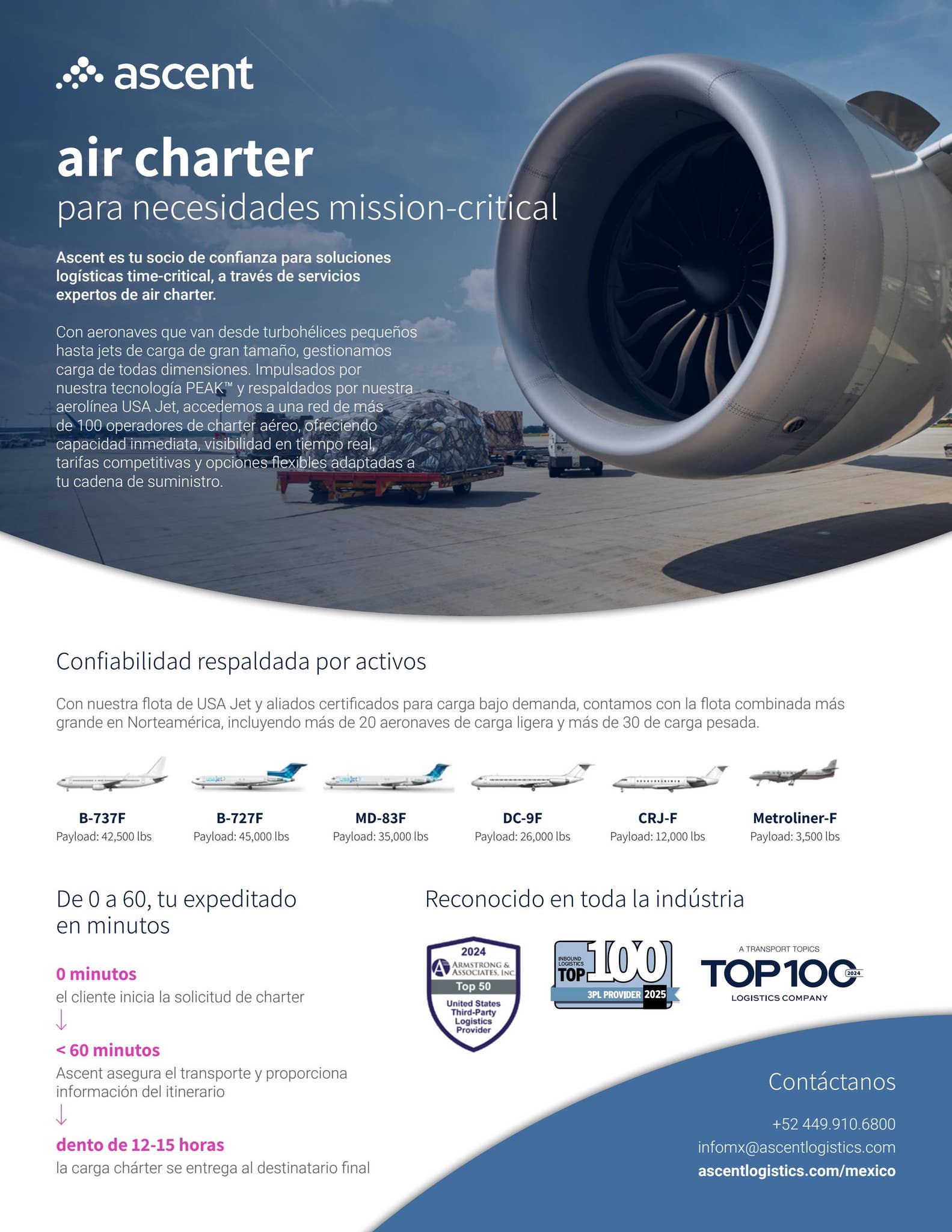 [Spanish] Air Charter Sales Sheet by Ascent Global Logistics - Issuu
