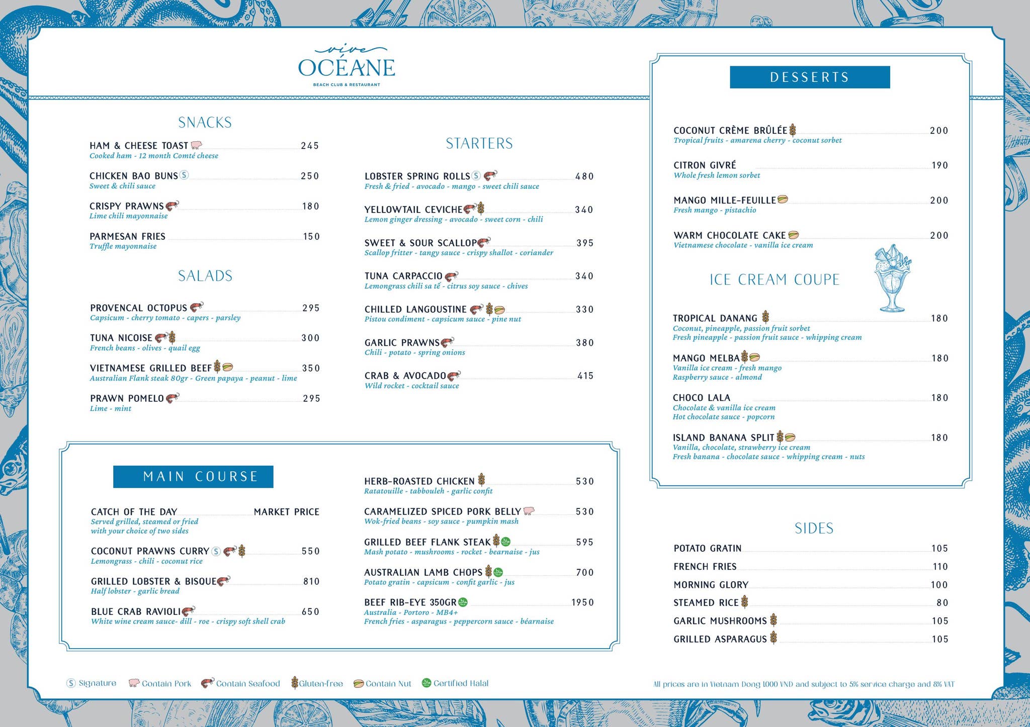 VIVE OCEANE MENUS by hyattregencydanangresortandspa - Issuu