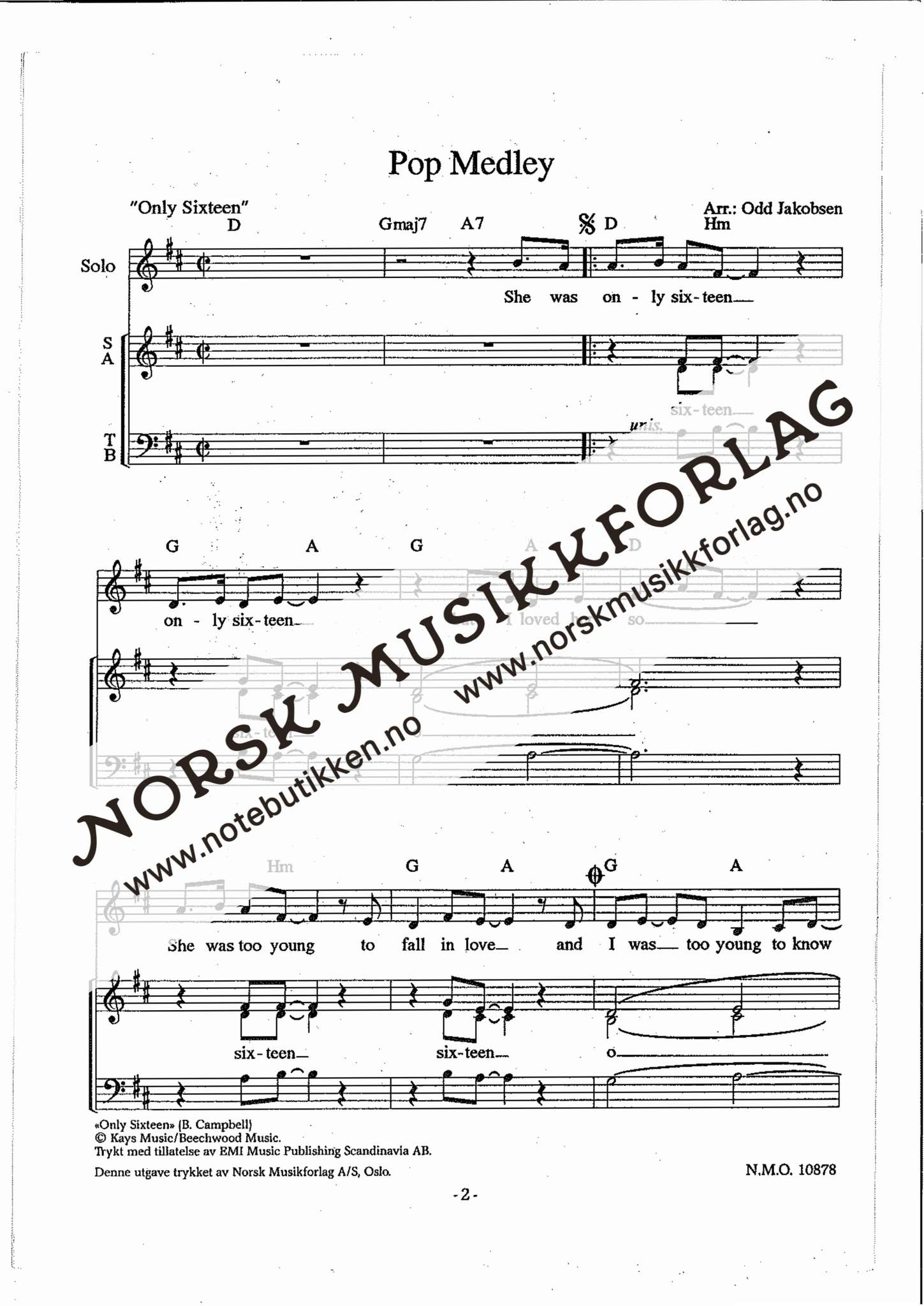 NMO10878 Pop Medley demo by Musikkforlagene - Issuu
