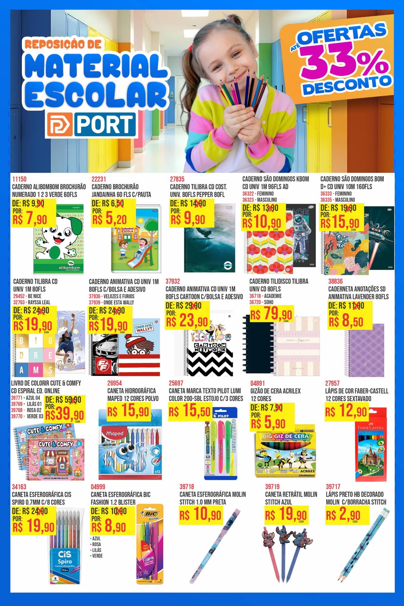 Reposição de Material Escolar by PORT - Issuu