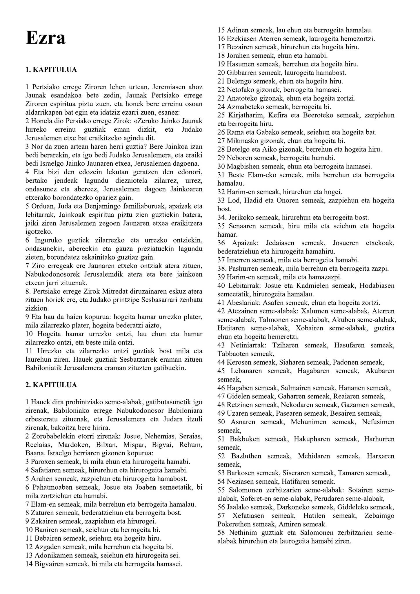 Basque - The Book of Ezra the Scribe by Filipino Tracts and Literature ...