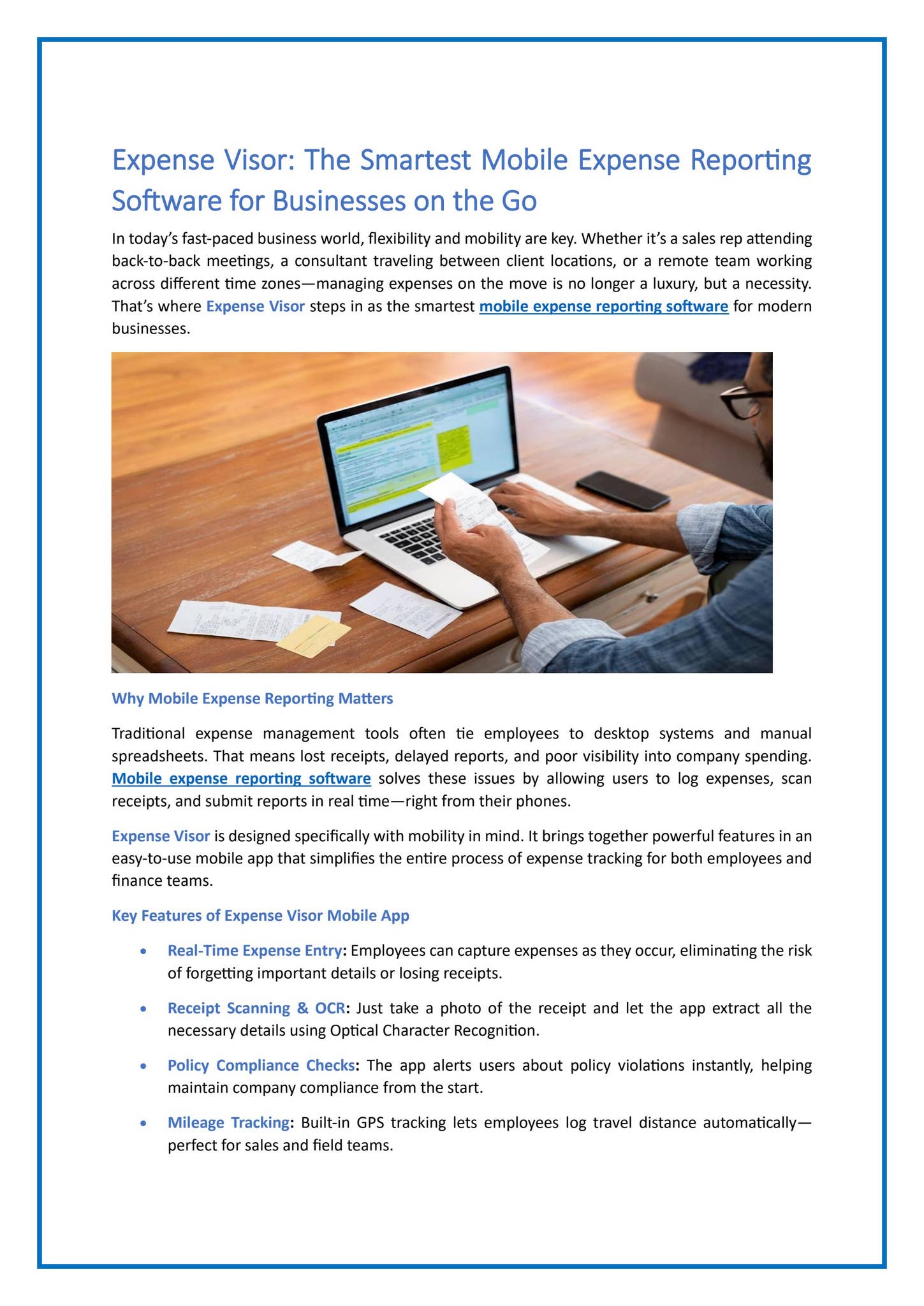 Expense Visor: The Best Mobile Expense Reporting Software for Growing ...