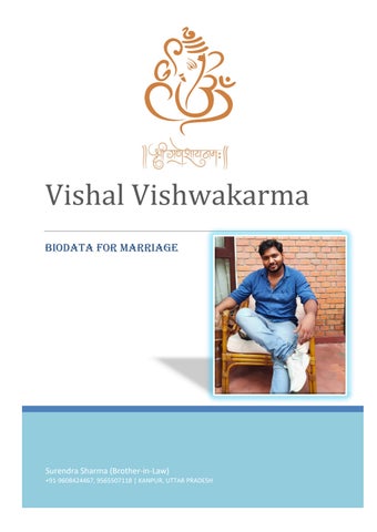 Vishal_Biodata_1 by Ajay Vishwakarma - Issuu