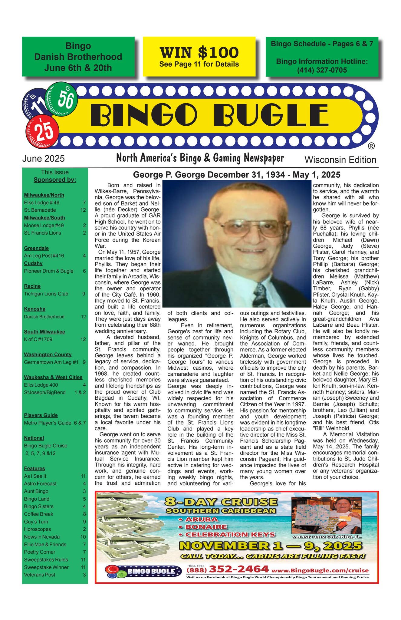 June 2025 Bingo Bugle 12 pages by Bingo Bugle of Wisconsin - Issuu