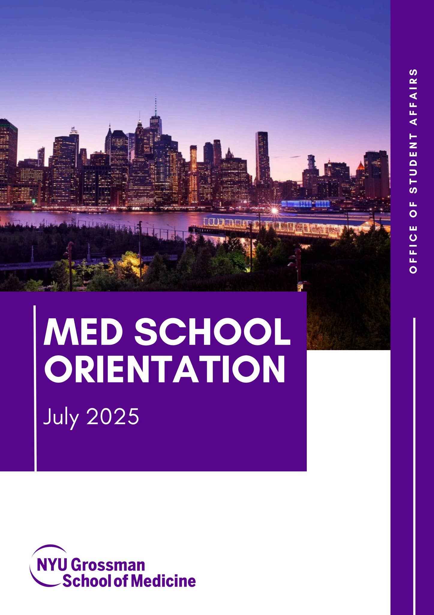 2025 Orientation Schedule - NYUGSOM by agora.magazine - Issuu